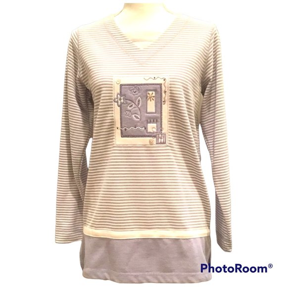 Koret | Tops | Vintage Koret Petites Womens Striped Top | Poshmark